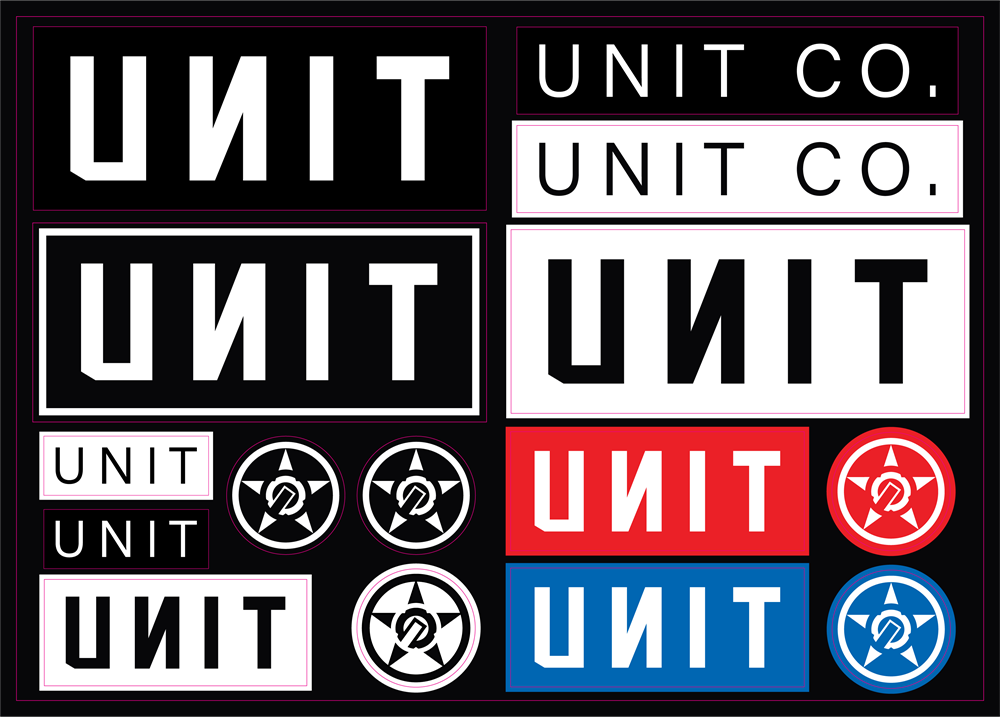 UNIT Logo Sticker Sheet – UNIT Clothing